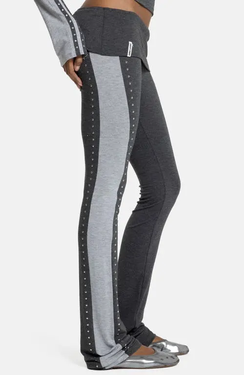 JADED LONDON Foldover Studded Leggings