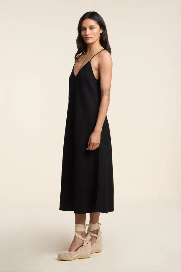 Velvet By Graham & Spencer Hope Heavy Linen Dress