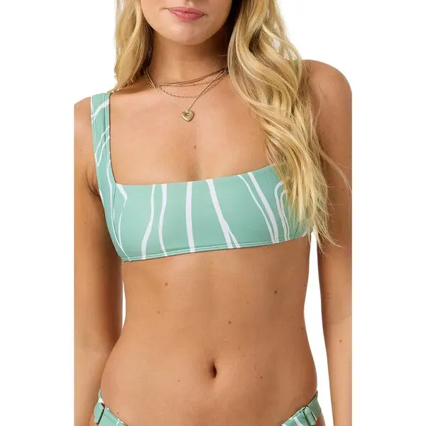 O'Neill Ziggy Geo Bikini Top - Green