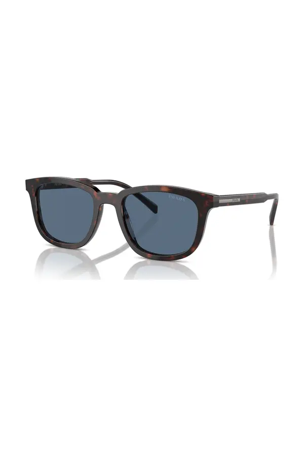 Prada Pr A21s Tortoiseshell Acetate Rectangular Sunglasses - Metallic