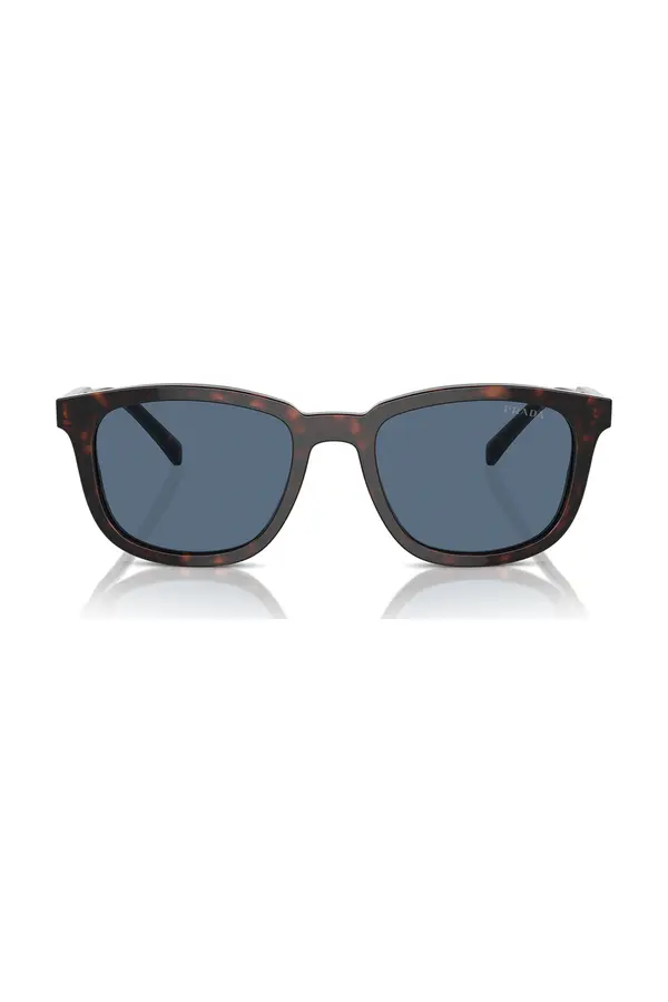 Prada Pr A21s Tortoiseshell Acetate Rectangular Sunglasses - Metallic