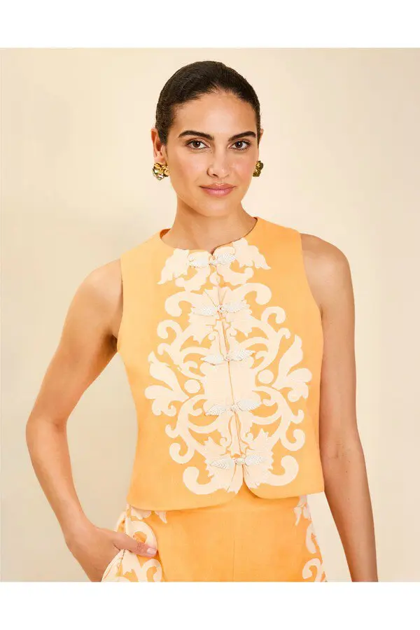 Mestiza New York Sadie Embroidered Sleeveless Top