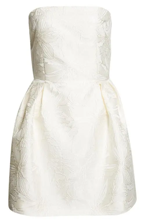 Ramy Brook Ever Jacquard Strapless Mini Dress