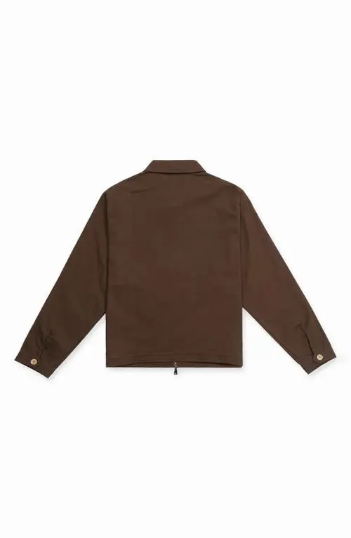 PAPER PLANES Script Logo Cotton Canvas Jacket