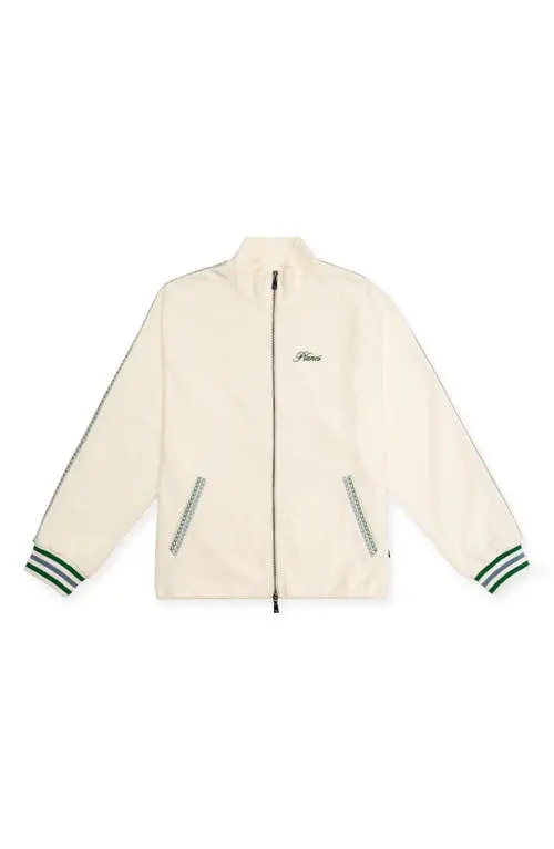 PAPER PLANES Cotton French Terry Zip-up Jacket