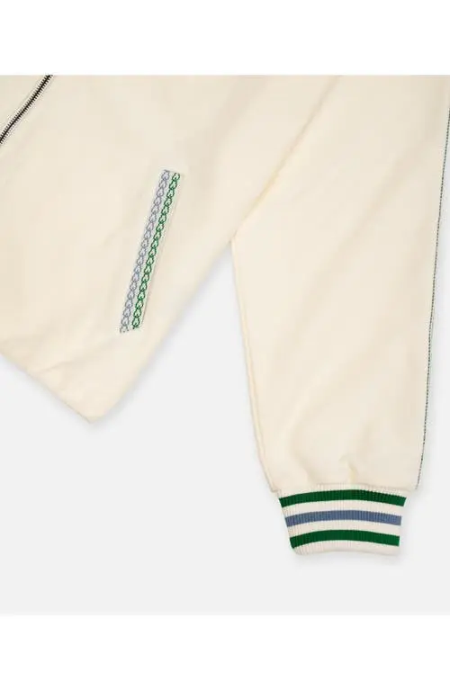 PAPER PLANES Cotton French Terry Zip-up Jacket