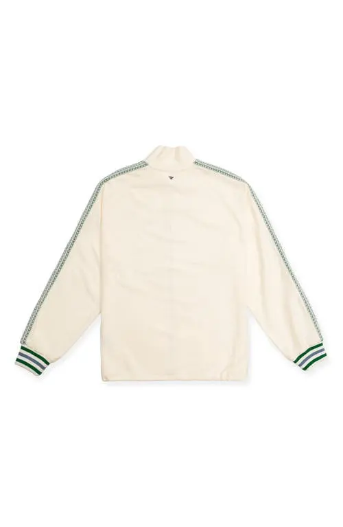PAPER PLANES Cotton French Terry Zip-up Jacket