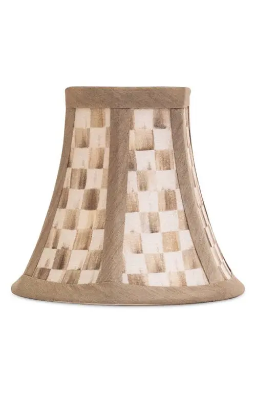 MACKENZIE-CHILDS Check Chandelier Lampshade - Mocha