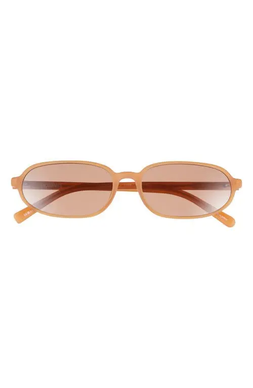 Jacquemus Oval Sunglasses - Sanded Caramel/gold/brown