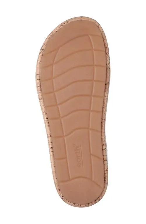 Earth Slata Platform Sandals - Gold