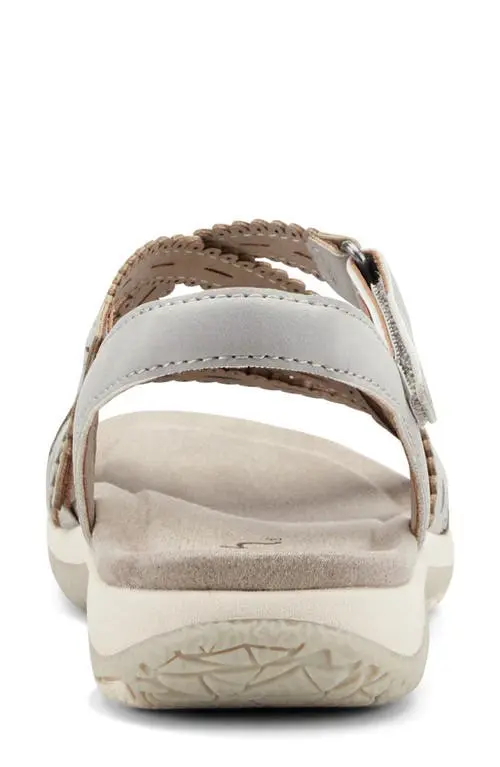 Earth Sanetra Ankle Strap Sandal - Light Grey