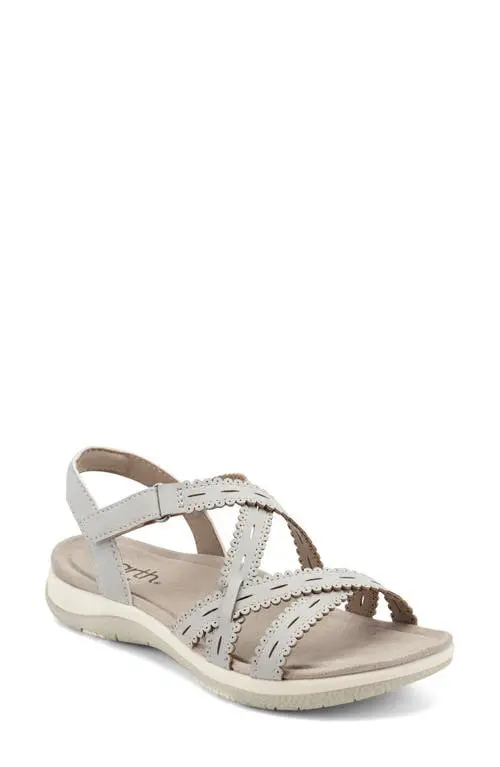 Earth Sanetra Ankle Strap Sandal - Light Grey