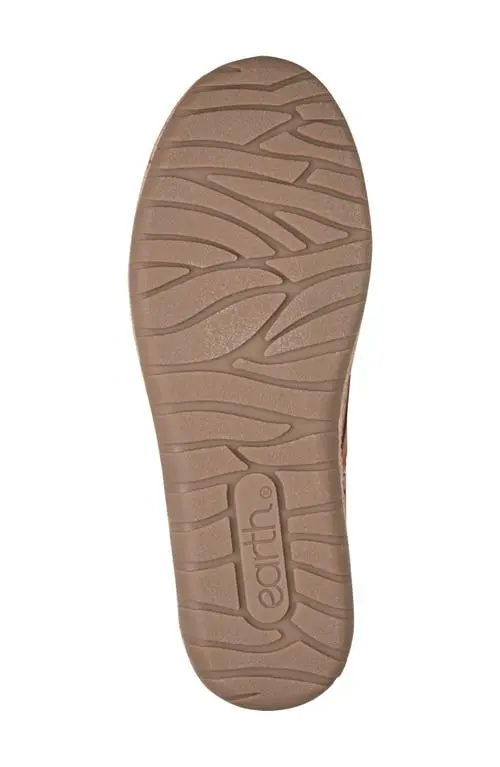 Earth Perforated Leather Loafers - Brown