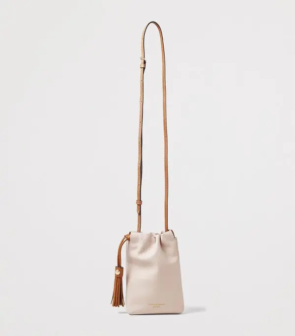 ASPINAL OF LONDON Soho Leather Cross-body Pouch - Neutral