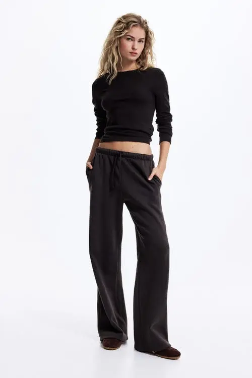 H&M Wide-leg Sweatshirt Joggers