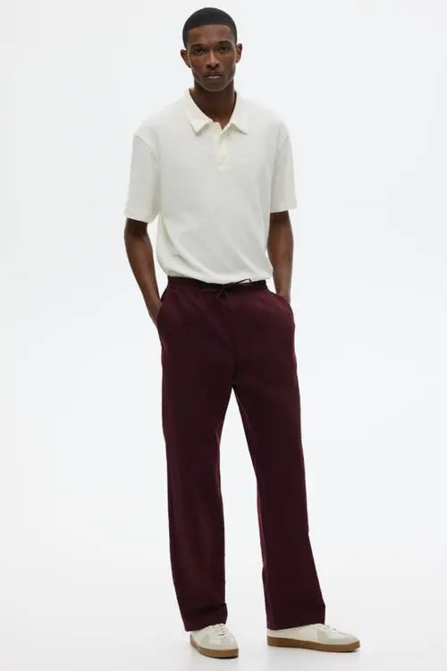 H&m Regular-fit Linen-blend Pants
