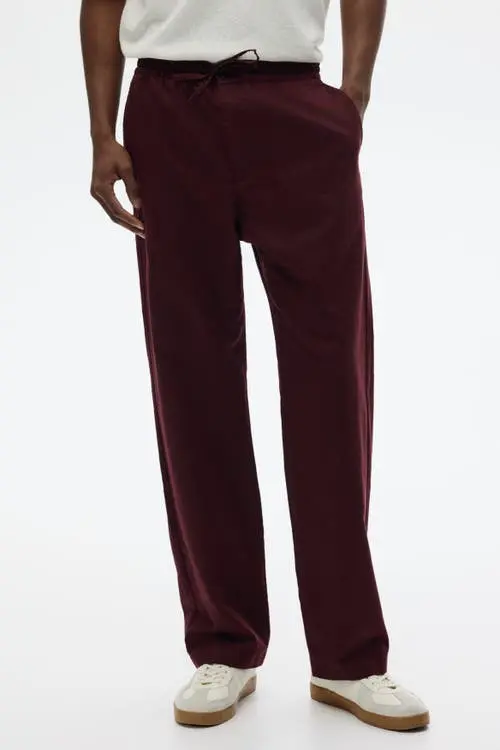 H&m Regular-fit Linen-blend Pants