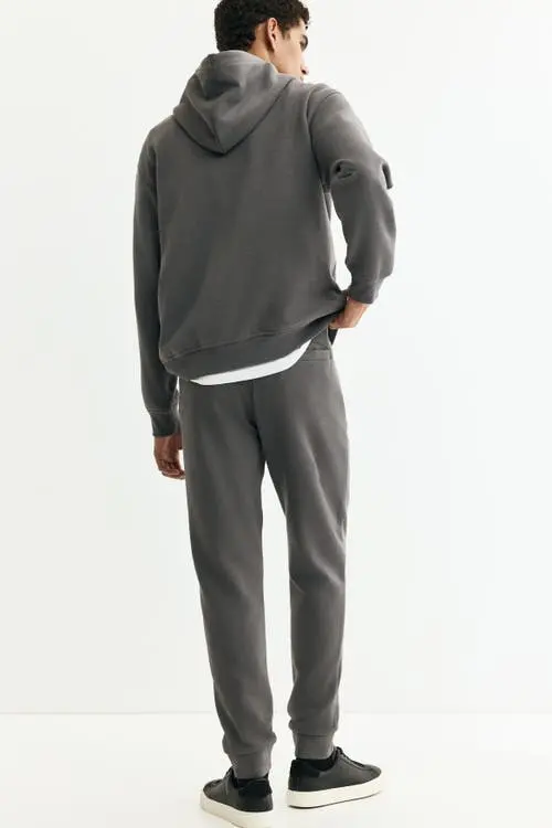 H&m Regular Fit Tapered Sweatpants - Dark Gray
