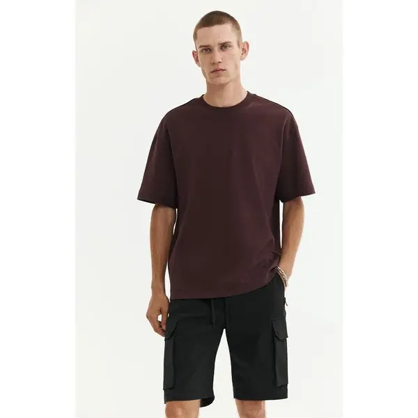 H&m Regular-fit Nylon Cargo Shorts - Black
