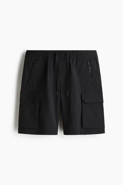 H&m Regular Fit Nylon Cargo Shorts