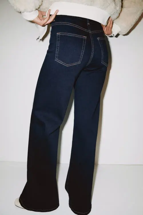 H&M Wide Leg High Rise Jeans