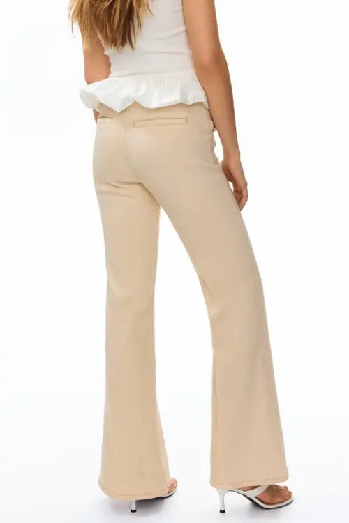 H&m Bootcut High Waist Jeans - Light Beige