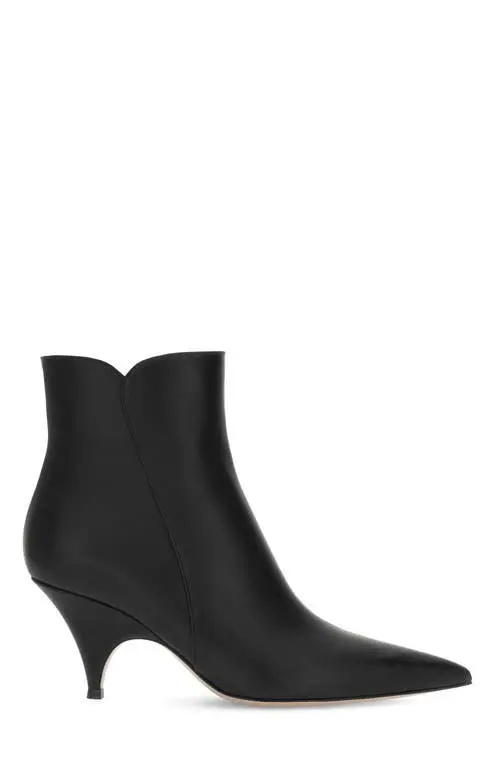 GIANVITO ROSSI Sofia Bootie 70 Leather Pointed Toe Boots
