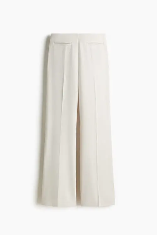 H&m Bootcut Twill Trousers - Light Beige