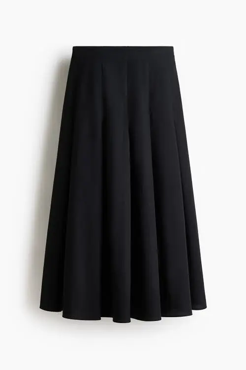 H&m Circular Poplin Midi Skirt