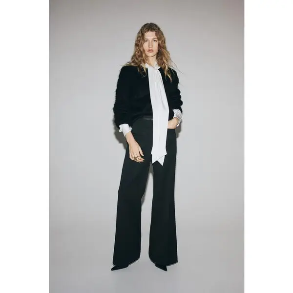 H&m Flared Belted Trousers