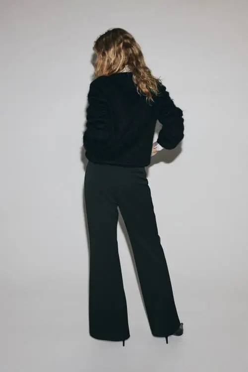 H&m Flared Belted Trousers