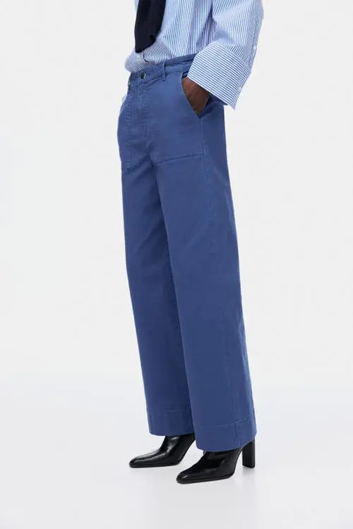 H&m Cotton Canvas Trousers