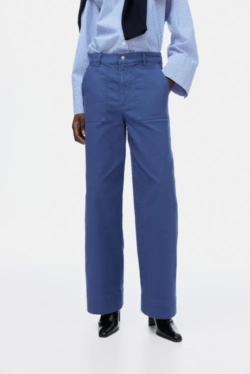 H&m Cotton Canvas Trousers