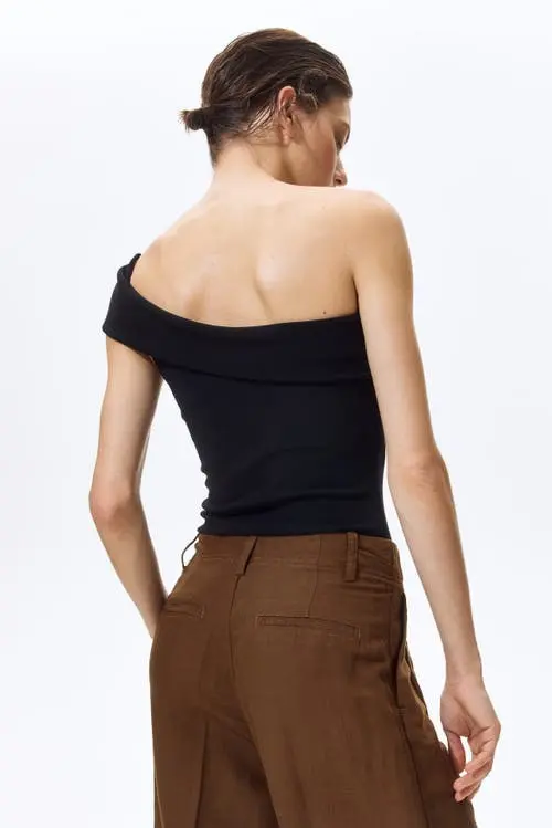 H&m Tapered Linen-blend Trousers - Brown