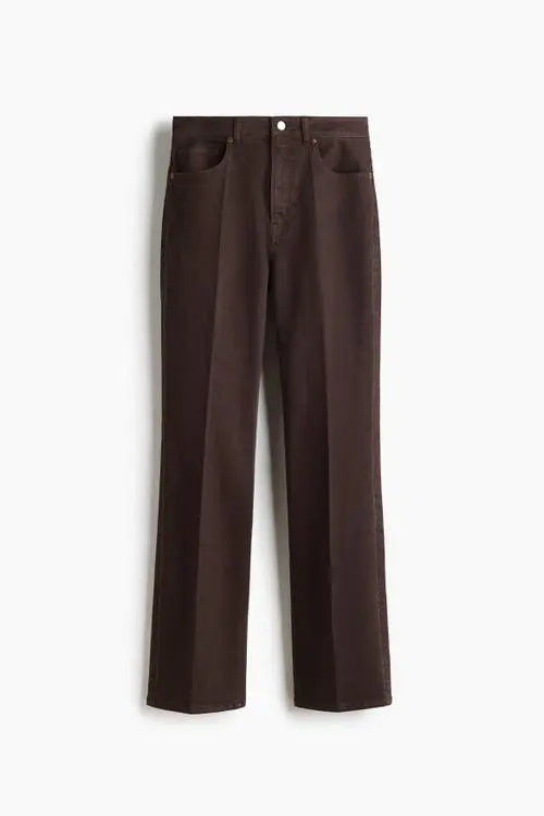 H&M Bootcut High Rise Jeans - Dark Brown