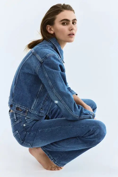H&m Bootcut High Jeans - Denim Blue