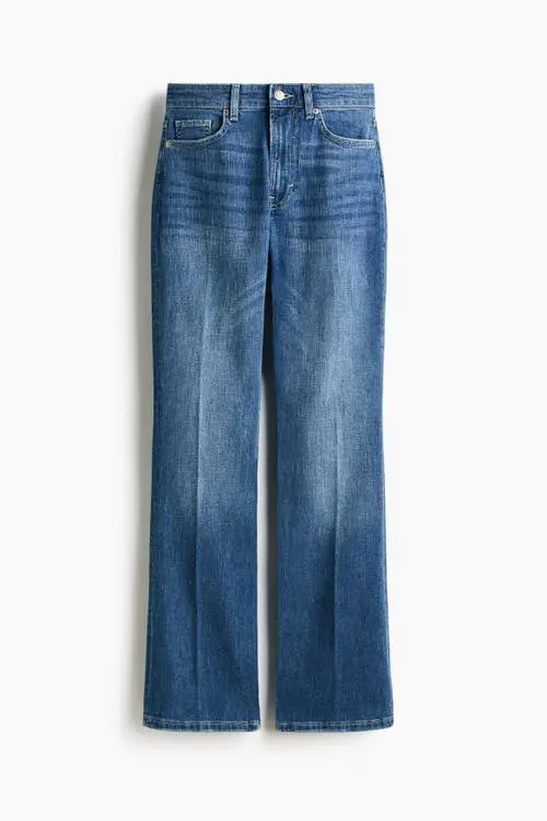 H&m Bootcut High Jeans - Denim Blue