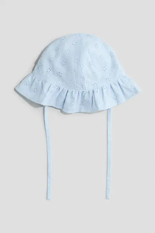 H&m Broderie Anglaise Cotton Sun Hat