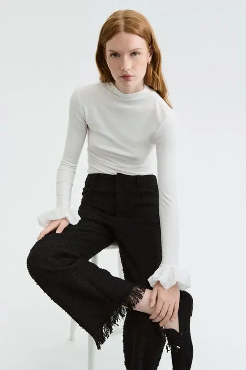 H&M Textured Trousers