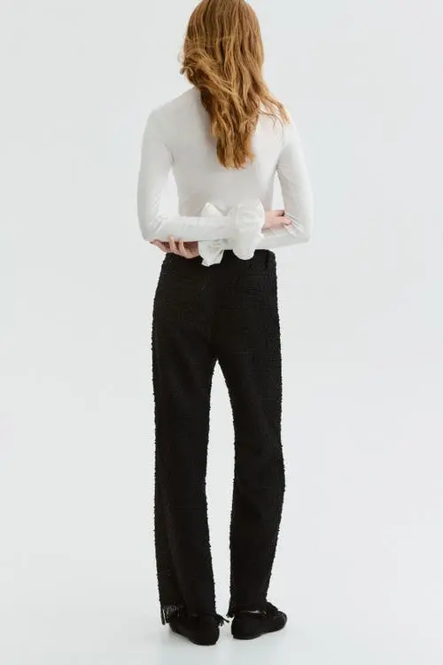 H&M Textured Trousers