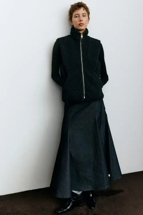 H&m Teddy Gilet - Black