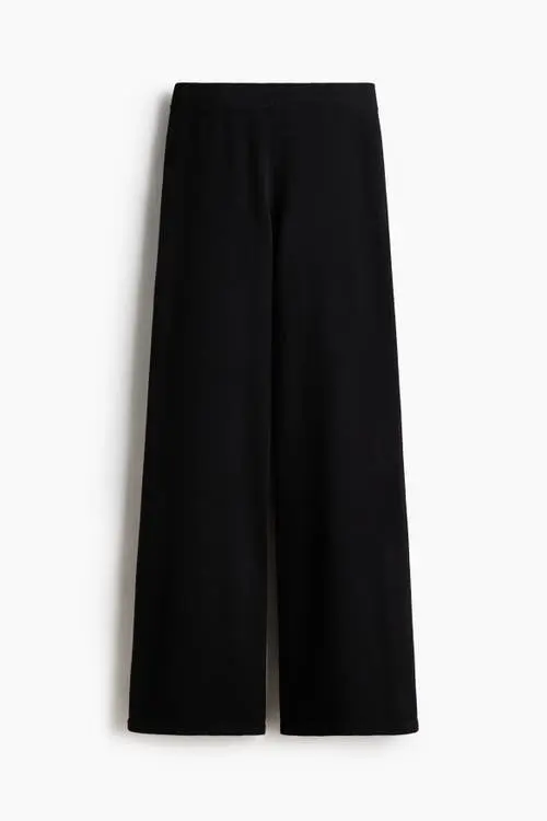 H&m Wide Leg Knitted Trousers