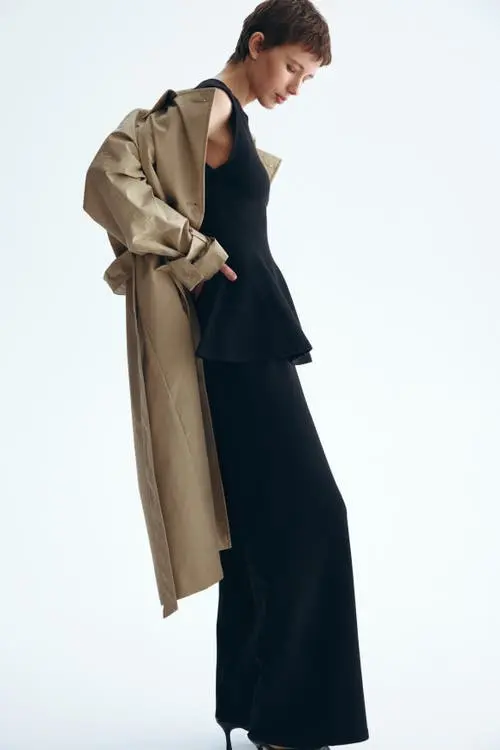 H&m Wide Leg Knitted Trousers