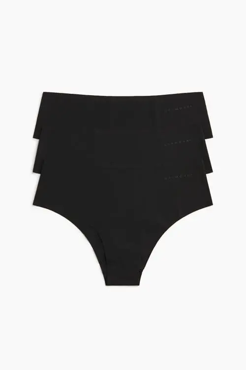 H&m 3-pack Sports Hipster Briefs With Drymove - Black