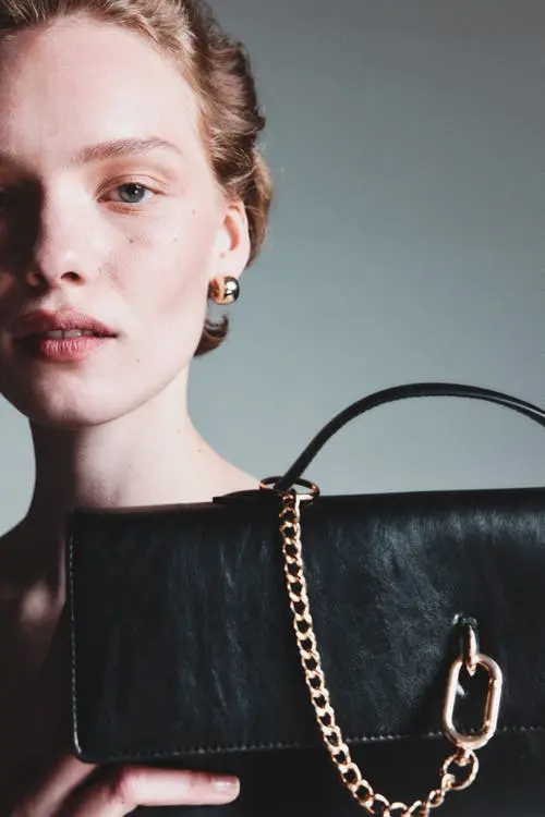 H&m Rectangular Crossbody Bag With Chain Detail