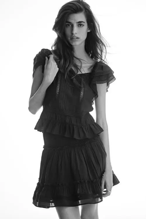 H&m Tiered Mini Skirt - Black