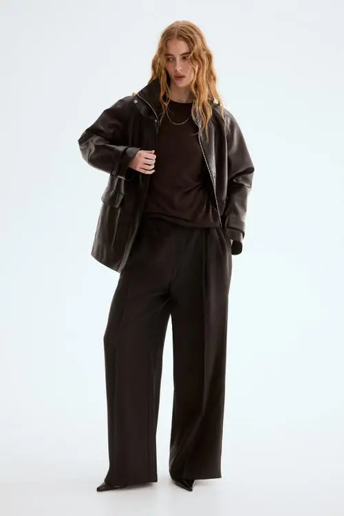 H&M Tailored Wide-leg Trousers