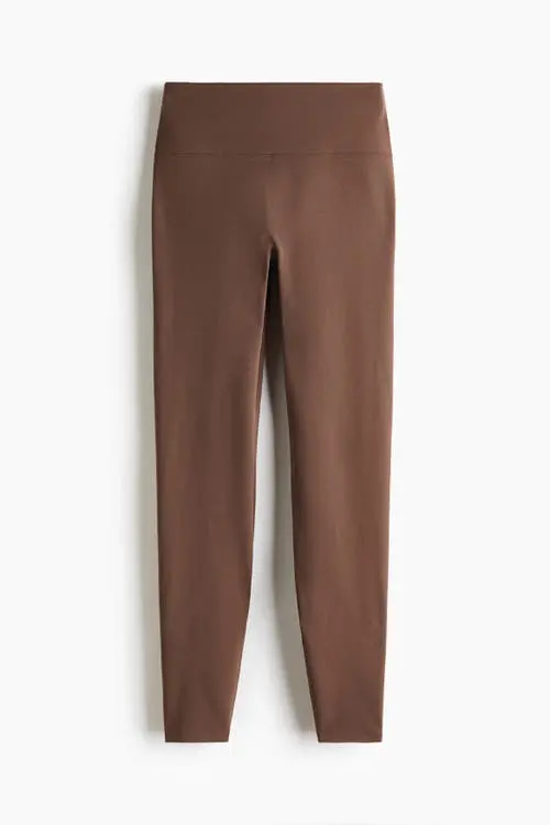 H&M Softmove Sports Leggings - Mocha