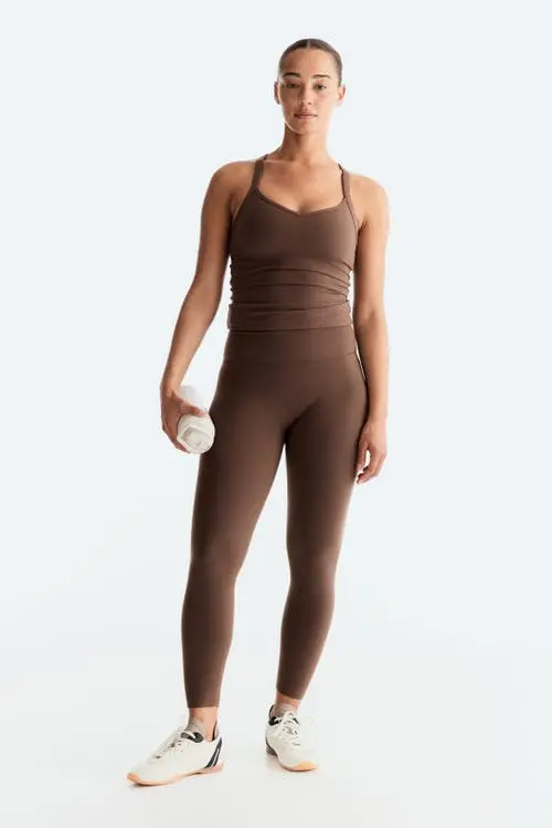 H&M Softmove Sports Leggings - Mocha