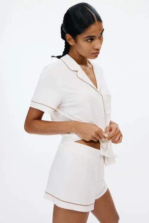 H&m Viscose-blend Pyjamas - Cream